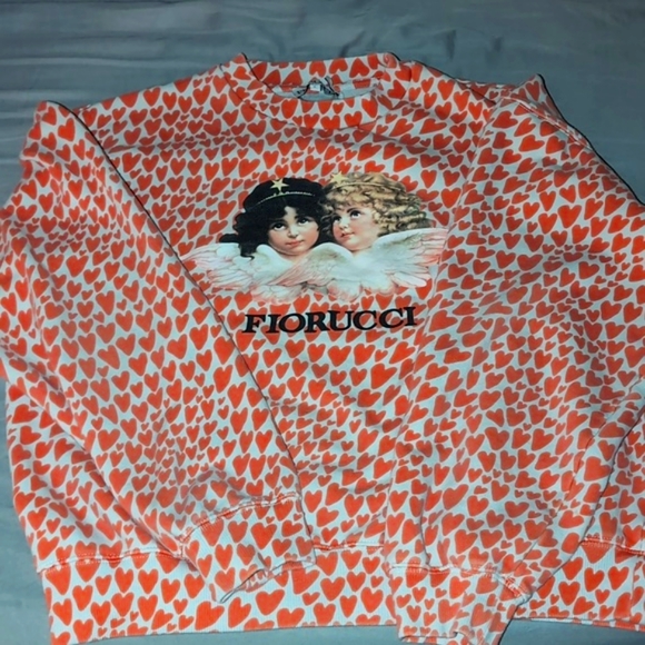 Fiorucci | Tops | Fiorucci Vintage Orange Heart | Poshmark